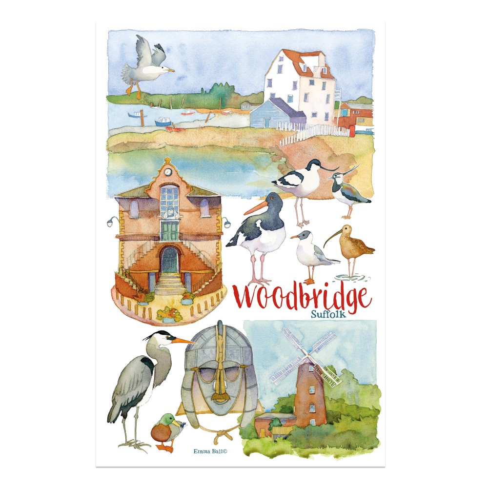 EMMA BALL WOODBRIDGE COTTON TEA TOWEL