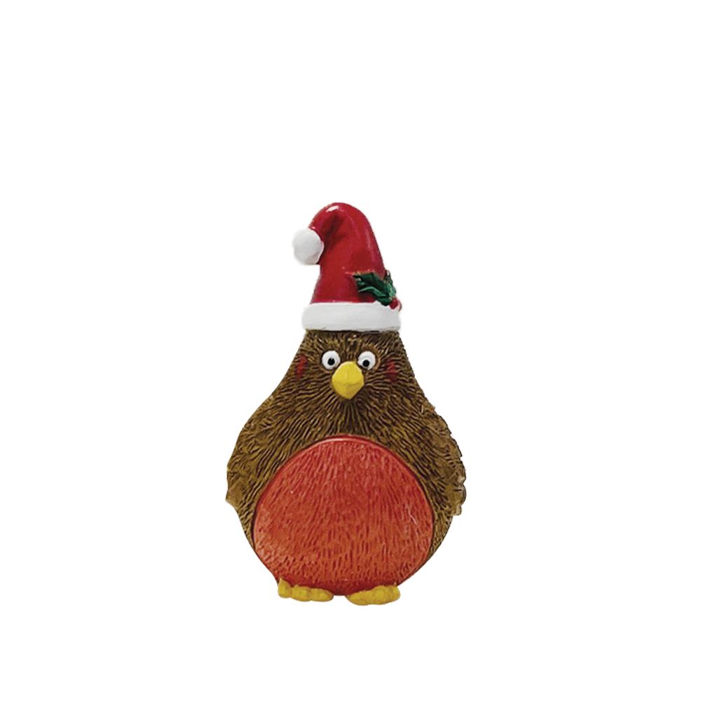 PLUMP CHRISTMAS ROBIN CAKE TOPPER