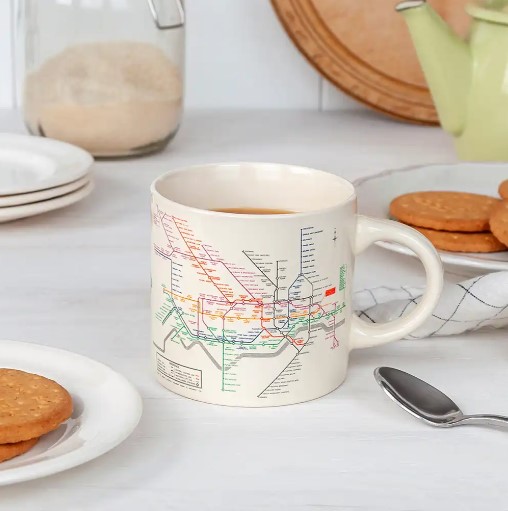 LONDON UNDERGROUND TUBE MAP MUG