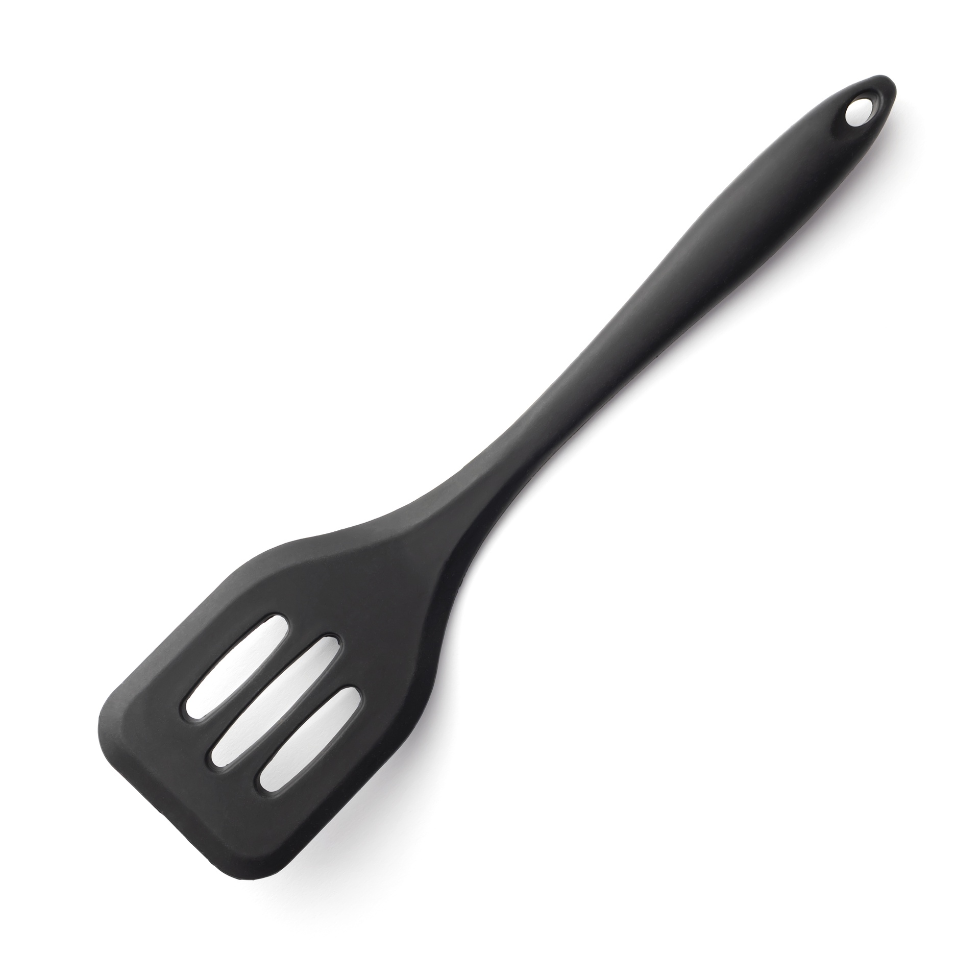 SILICONE SLOTTED TURNER - BLACK - Woodbridge Kitchen Company