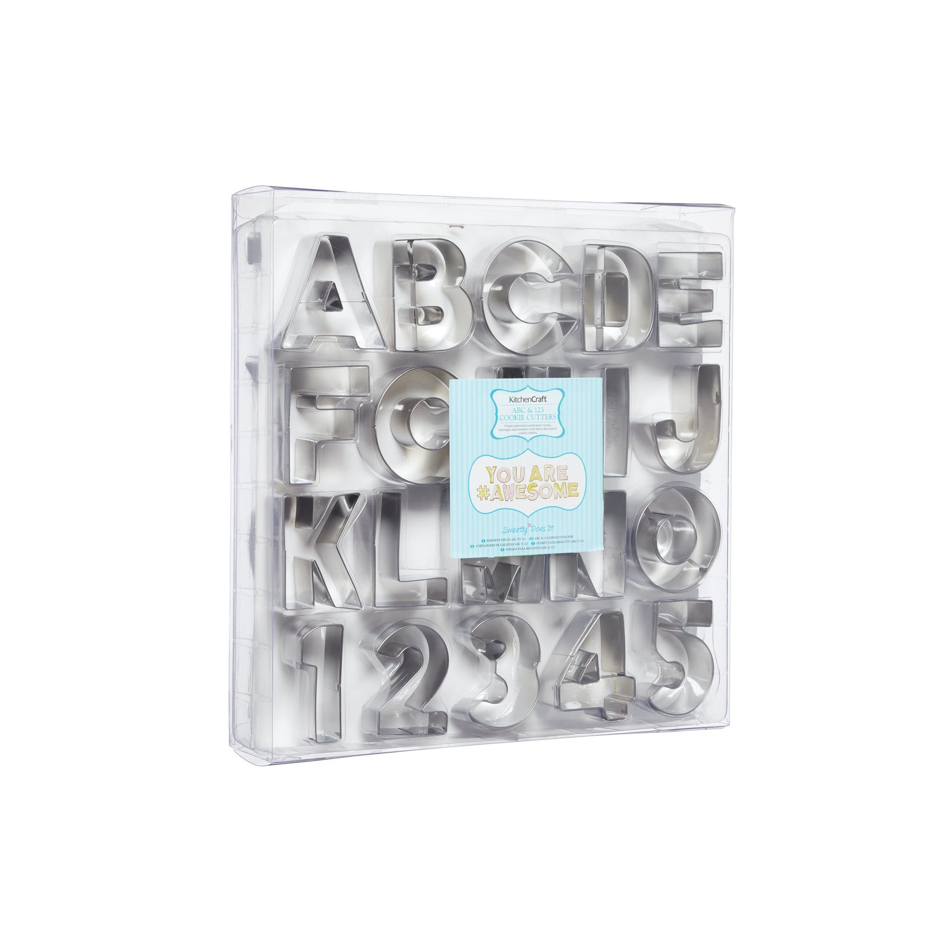 ABC & 123 COOKIE CUTTER SET - 38 PIECE - Woodbridge Kitchen Company