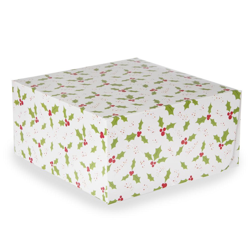 HOLLY PRINT 10" CAKE BOX - Woodbridge Kitchen Company