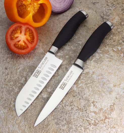 SYRACUSE 2 PIECE KNIFE SET - BLACK - Woodbridge Kitchen Company
