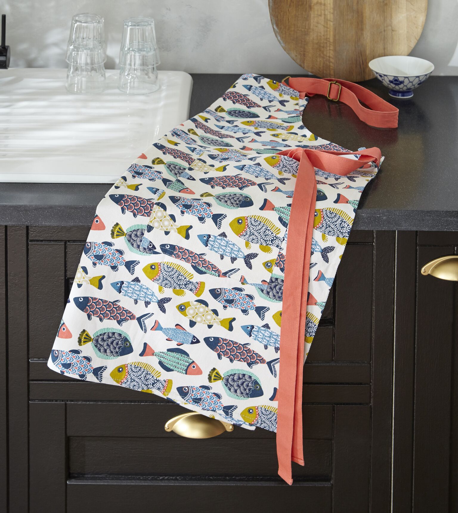 AQUARIUM COTTON APRON