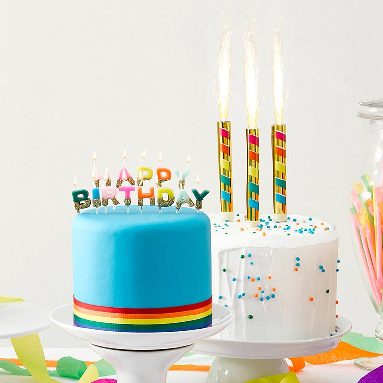RAINBOW COLOUR CHANGING CAKE FOUNTAIN