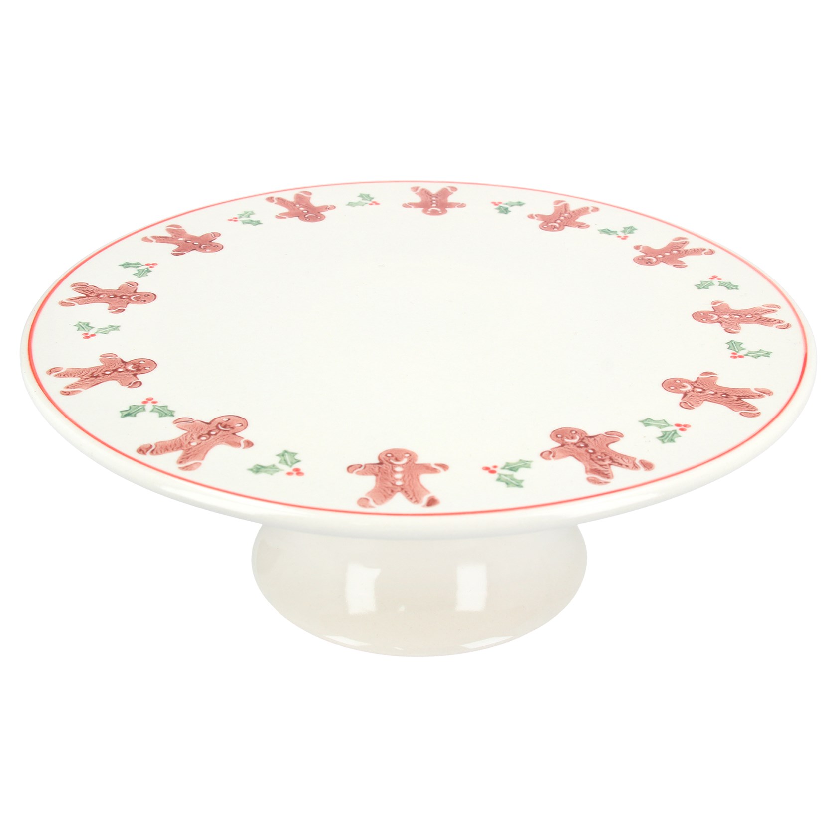 GINGERBREAD MAN CERAMIC CAKE STAND