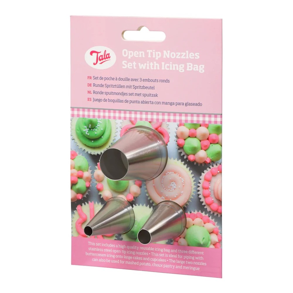 OPEN PIPING NOZZLES - 4 PIECE SET