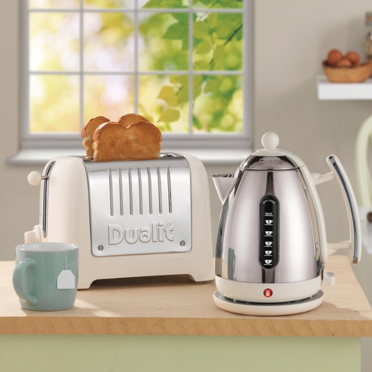 DUALIT LITE 2 SLICE TOASTER - CANVAS WHITE